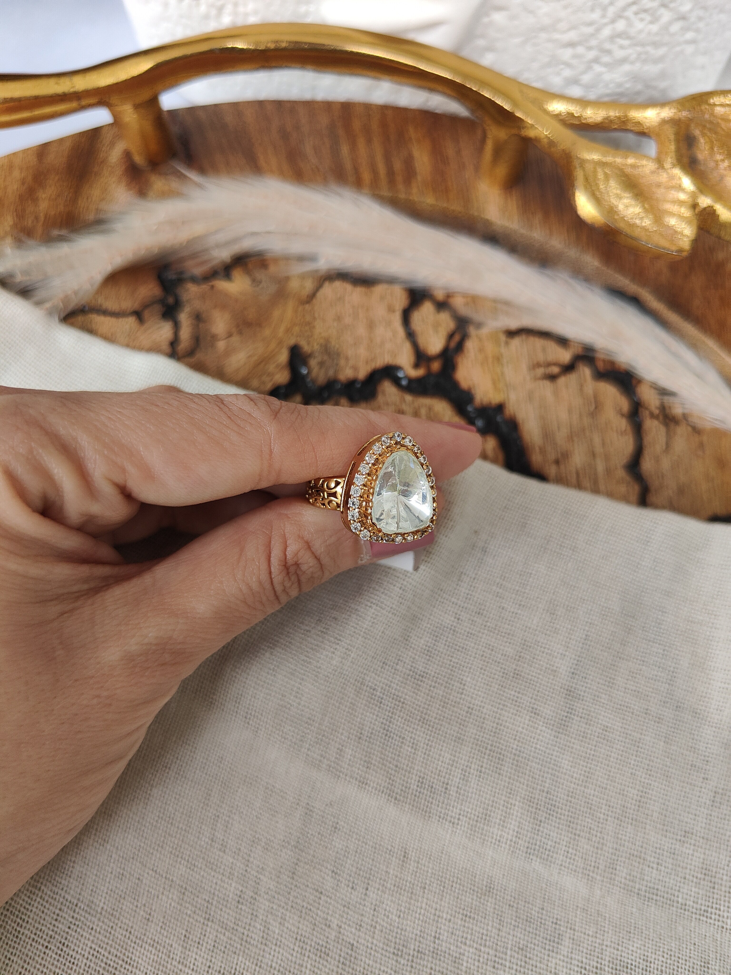 Purvi Polki Ring – Anantaya By Mani
